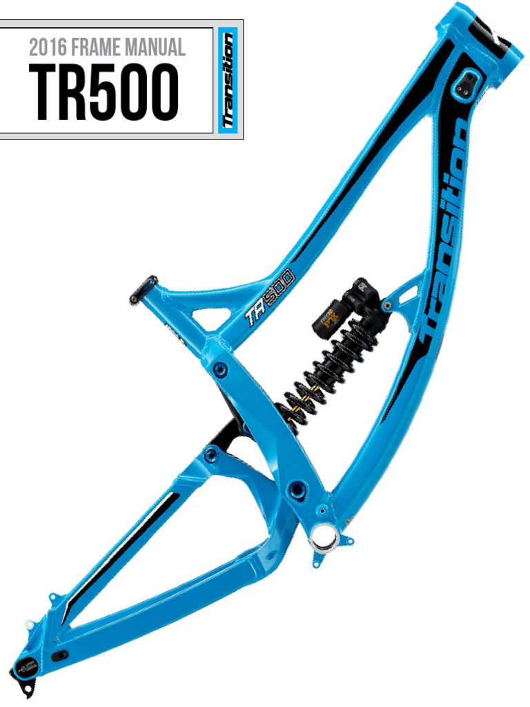 2016 Transition TR500 Frame Manual | PDF | Land Vehicles | Vehicles