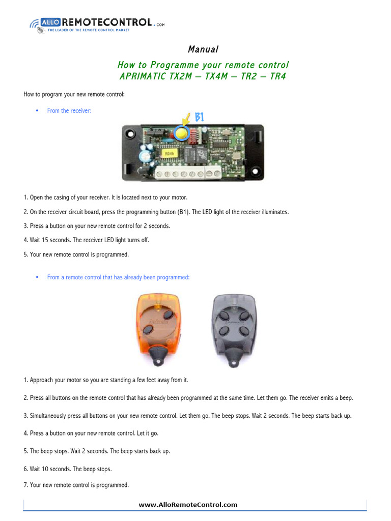 Remote Control Programming Guide | PDF