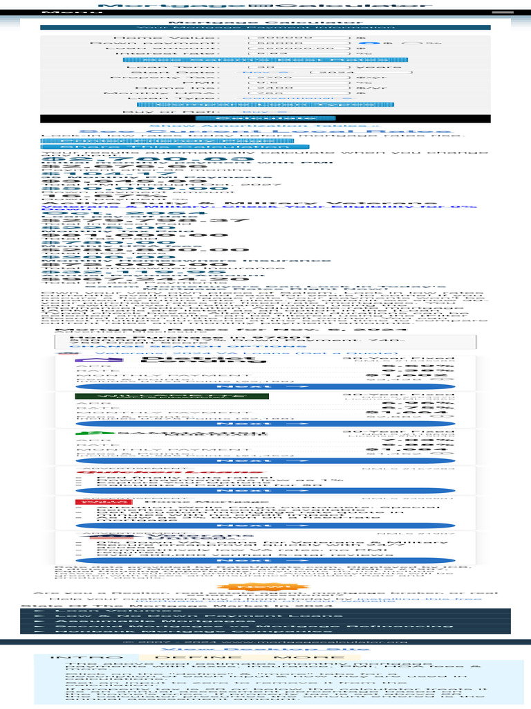 Mortgage Calculator | PDF | Annual Percentage Rate | Mortgages