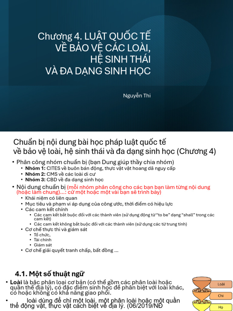 Chuong 4 Luat QT Ve Loai, He Sinh Thai Va DDSH | PDF