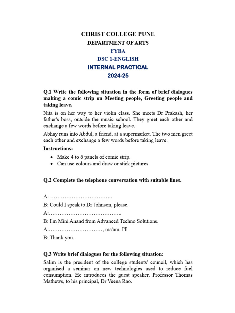 Internal Practical Workbook | PDF