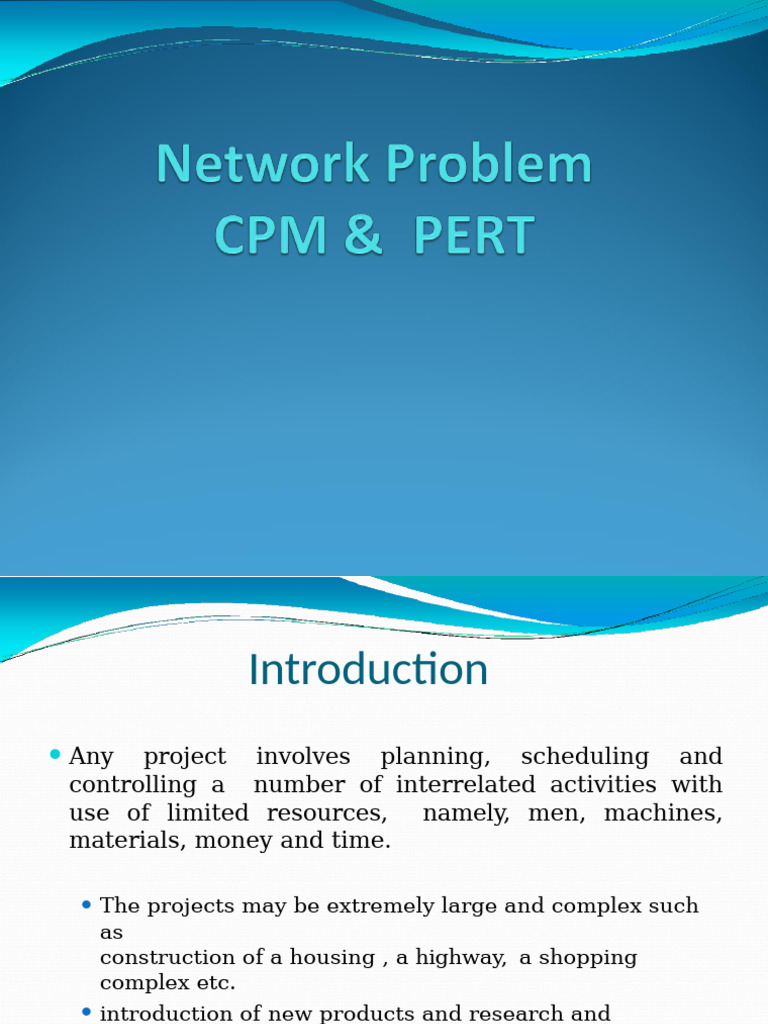Chapter 10 PERT-CPM PPT (2) | PDF