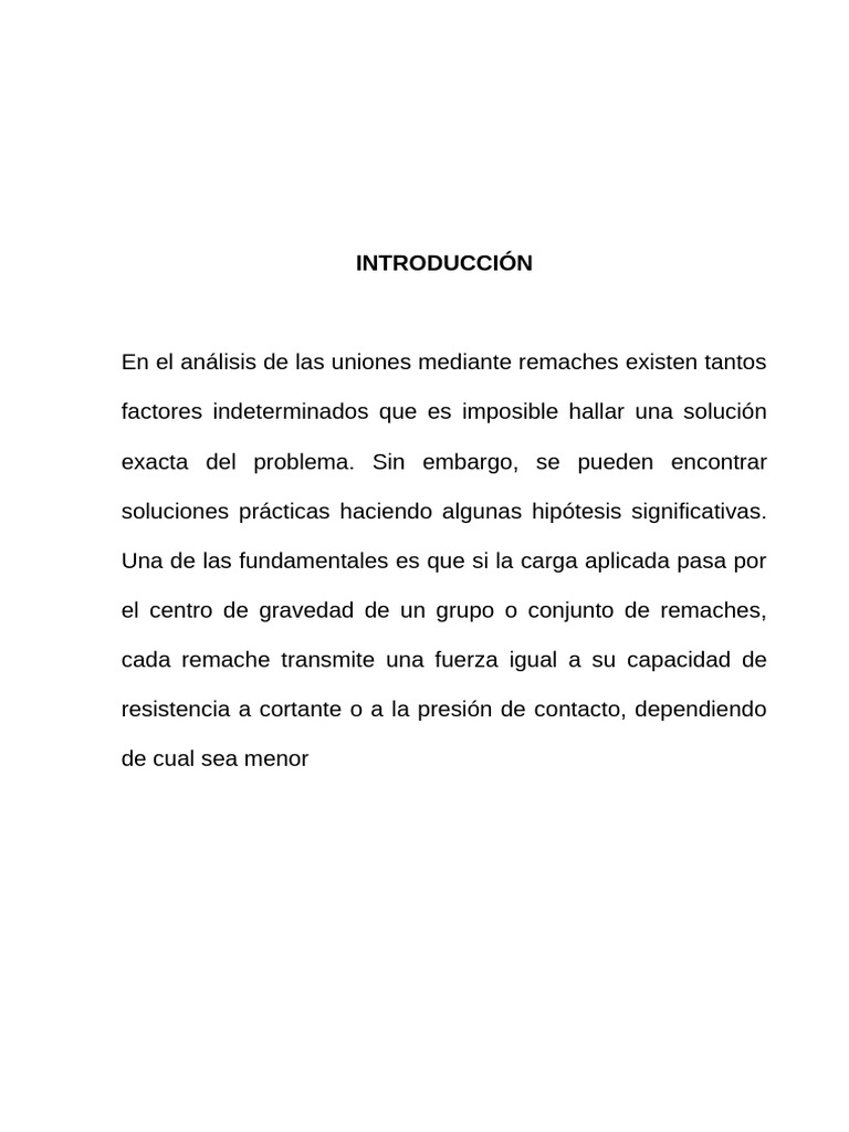 3 Remaches o Uniones Roblonadas ANALY | PDF | Remache | Estrés (Mecánica)
