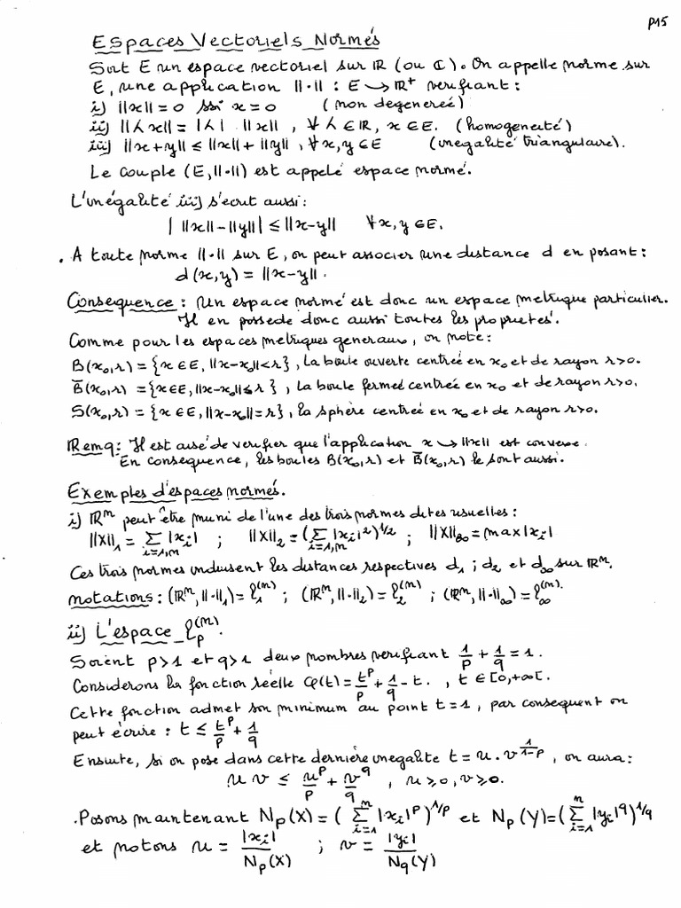 Cours Topologie Evn Pp15 25 | PDF