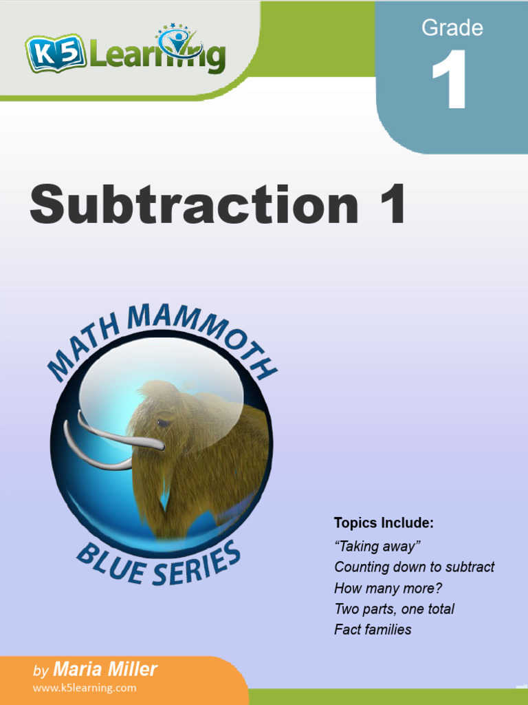 Subtraction 1 | PDF | Mathematics | Subtraction
