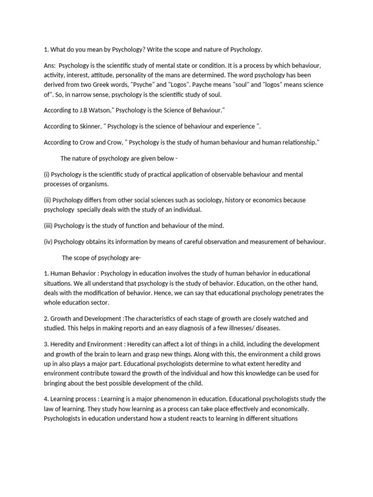 SEM-II solved questions | PDF | Educational Psychology | Adolescence SEM-II solved questions | PDF | Educational Psychology | Adolescence