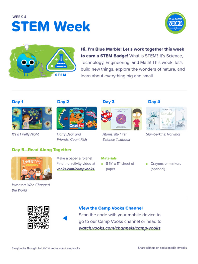 Camp Vooks Activities Week 4 STEM | PDF | Atomic Nucleus | Chemical ...