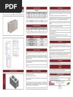 Hoja Tecnica Saltex Bloque de 20X20X40 | PDF | Mortero (Albañilería ...