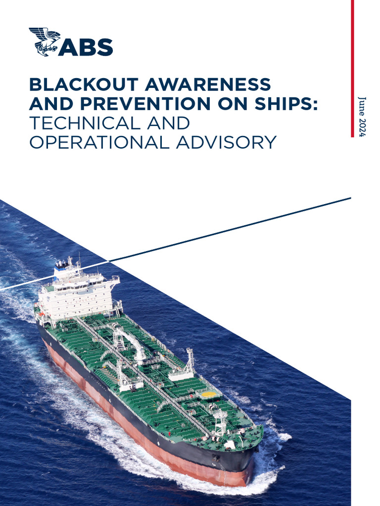 Blackout Awareness Advisory | PDF | Ships | Electric Generator