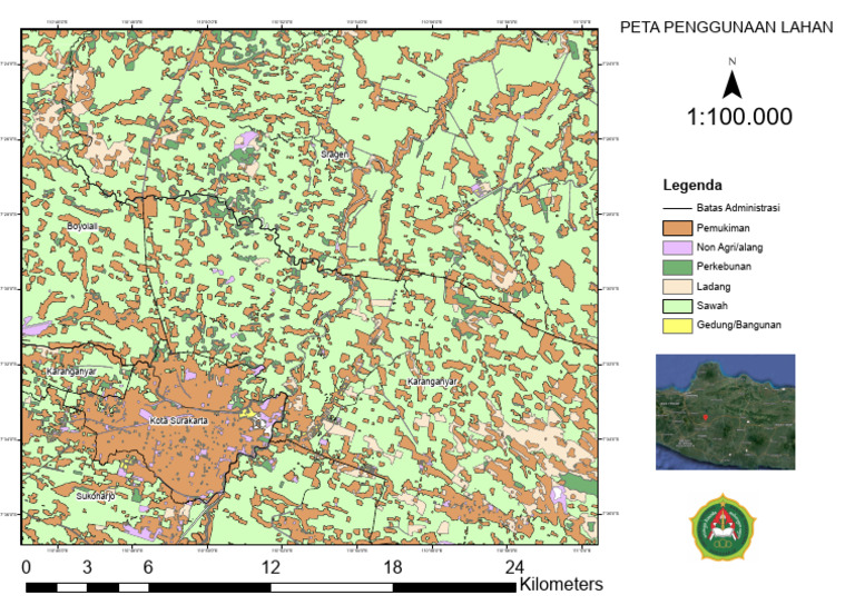 Peta Penggunaan Lahan | PDF