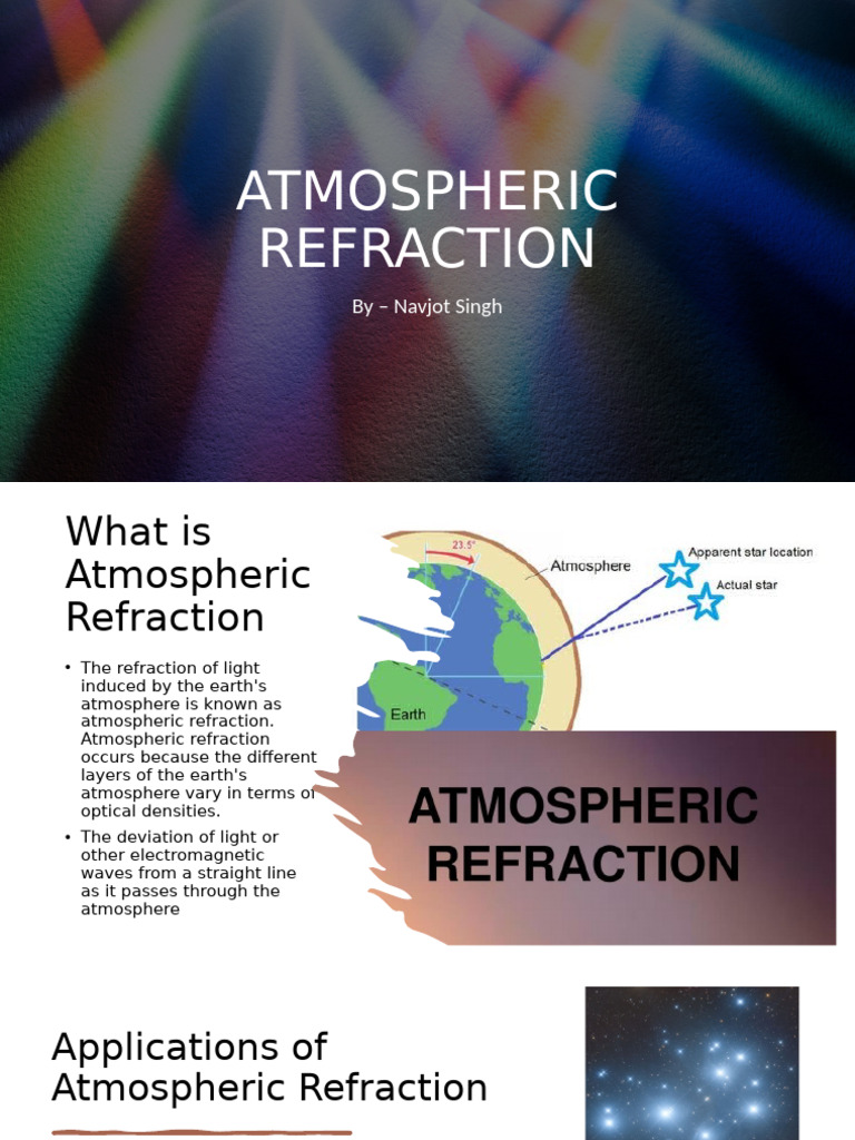 Understanding Atmospheric Refraction | PDF