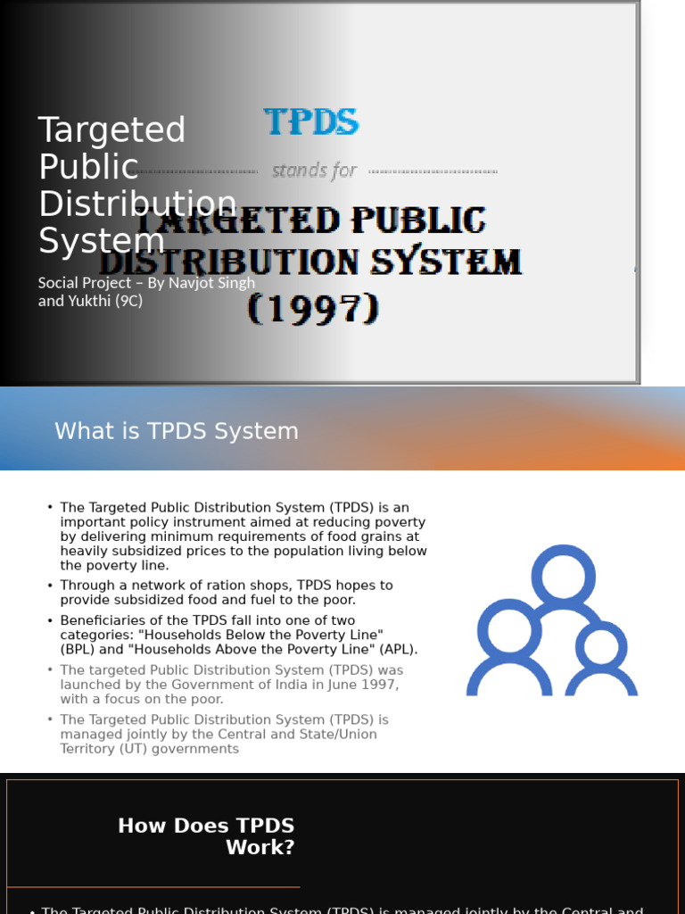 Overview of Targeted Public Distribution System | PDF