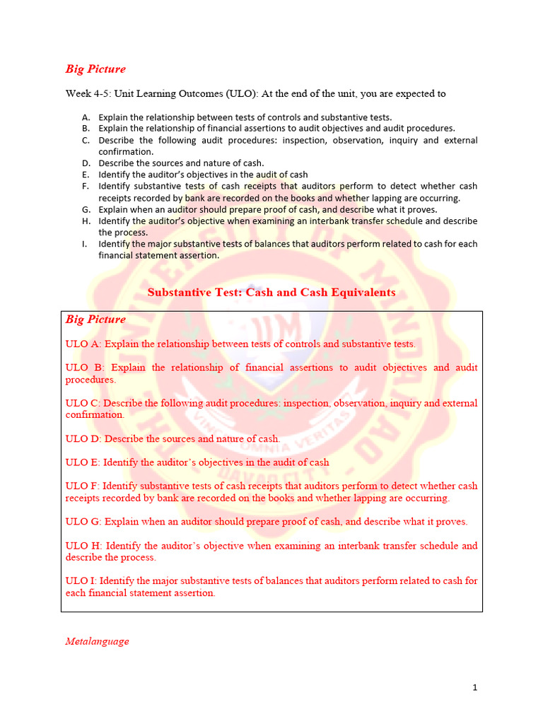 SIM ACP 323 Week 4 5 With Answers | PDF | Audit | Banks