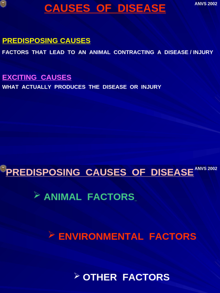ANVS 2002 - Lecture 5, Students | PDF | Infection | Injury