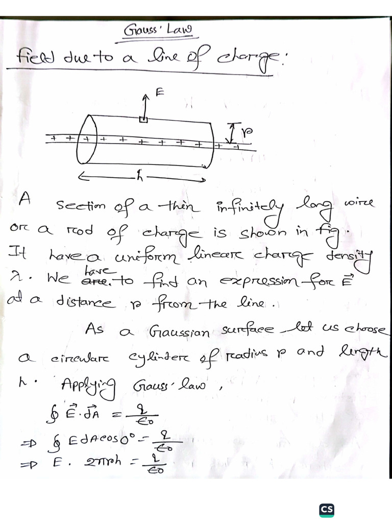 Gauss law_(Mahib bhai's note) | PDF