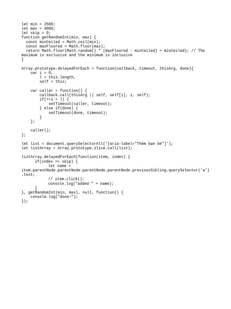 JavaScript Delayed Array Processing | PDF