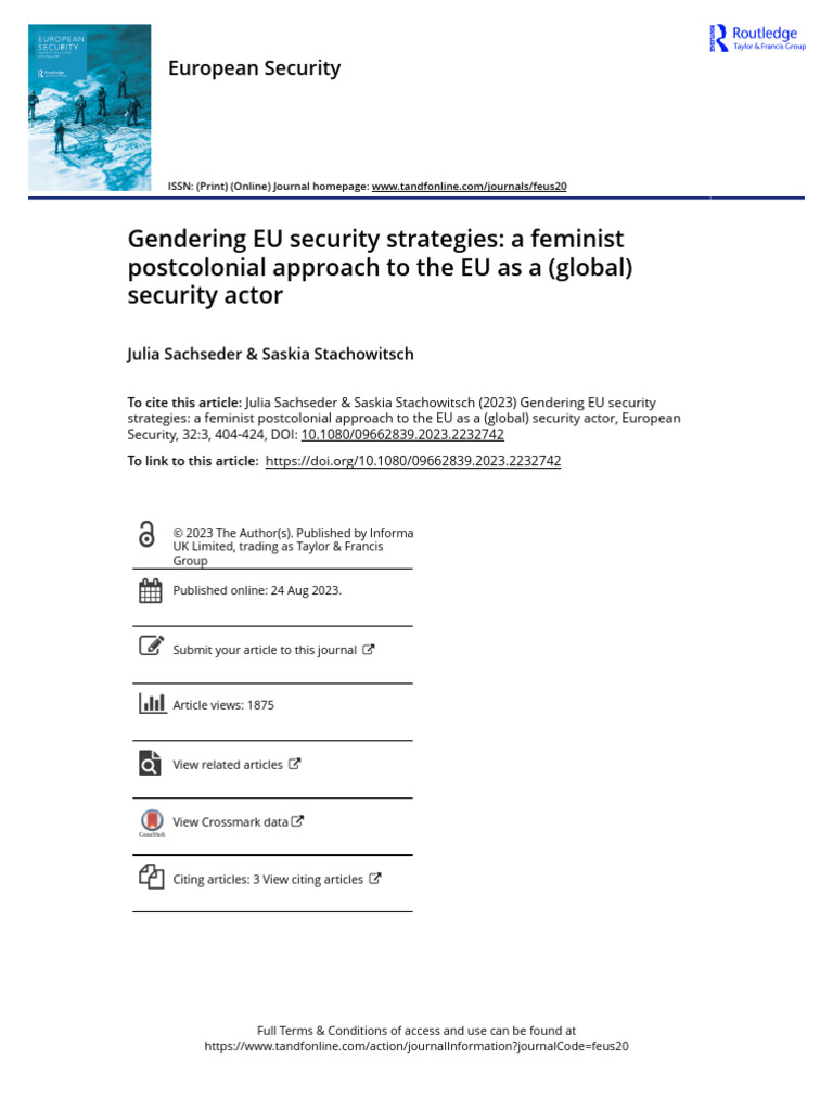 00-Gendering EU Security Strategies - A Feminist Postcolonial Approach ...