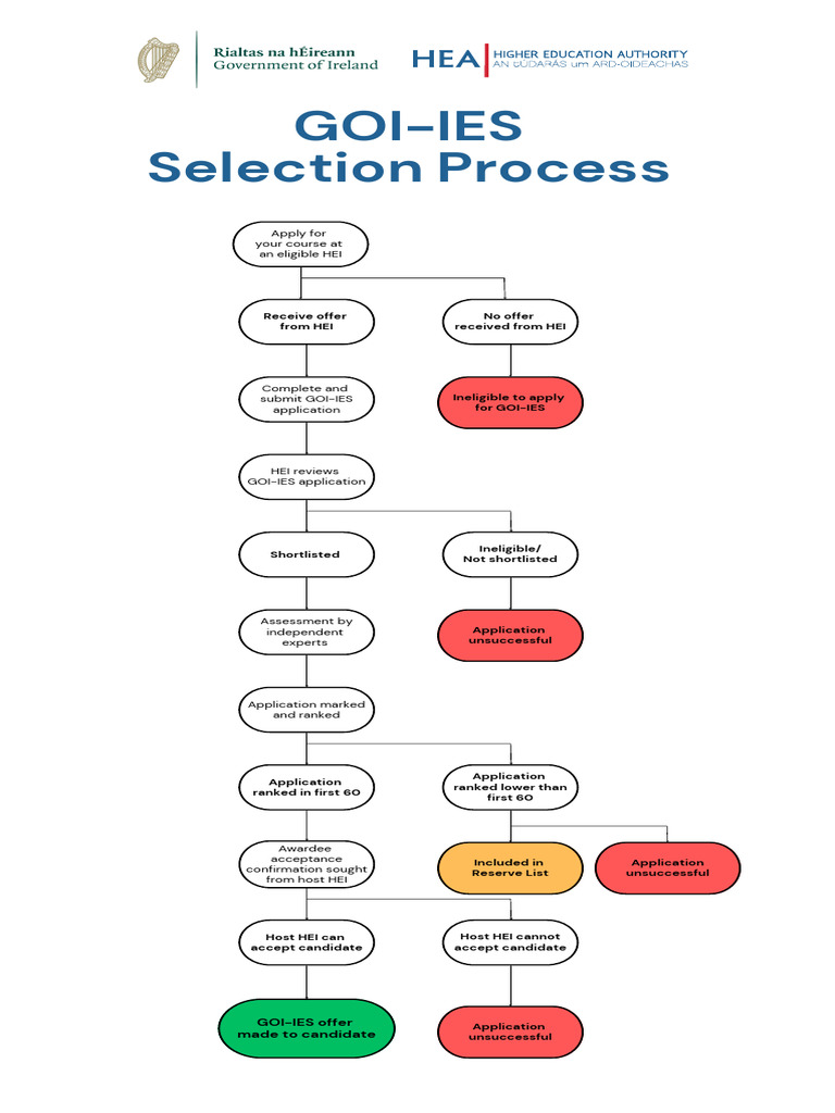 GOI-IES Selection Process Guide | PDF