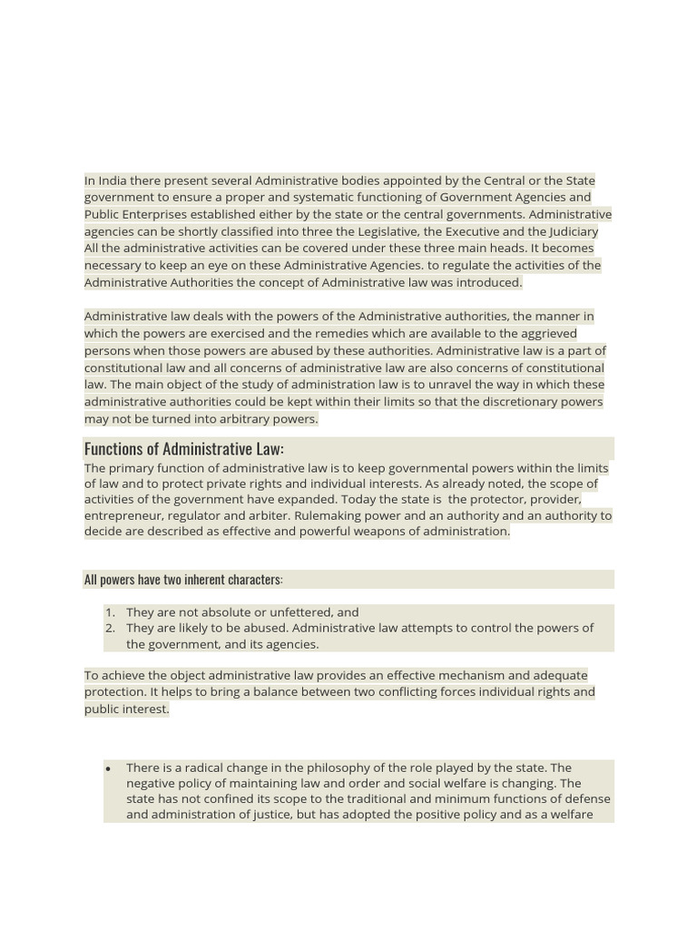 Admin Law Presentation | PDF | Administrative Law | Political Science