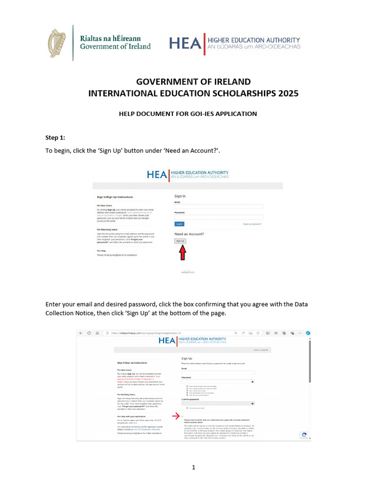 2025 GOI IES Help Document | PDF