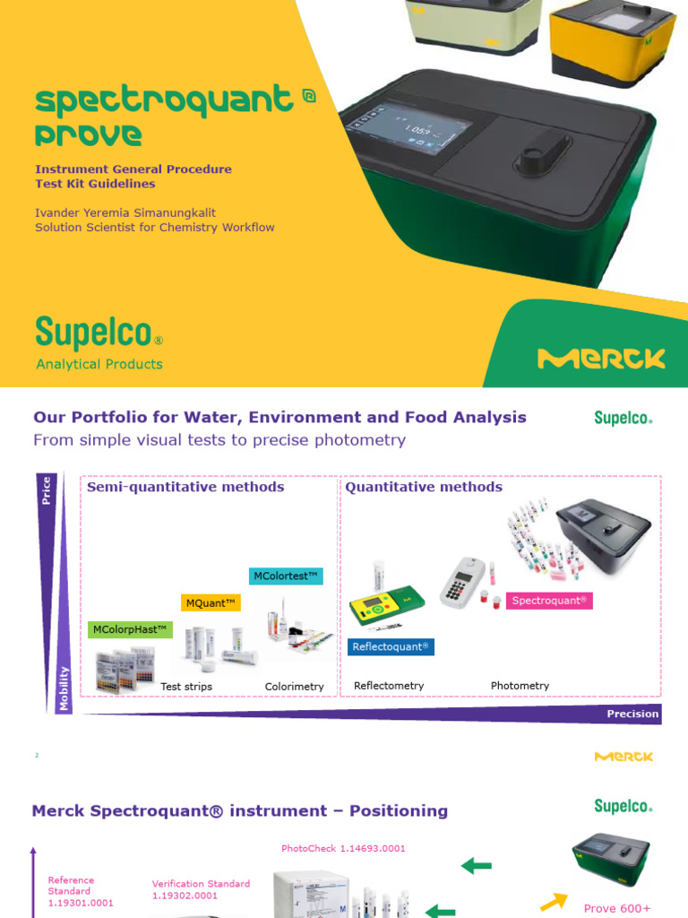 Sesi 3 Spectroquant-Prove Complete Presentation | PDF ...