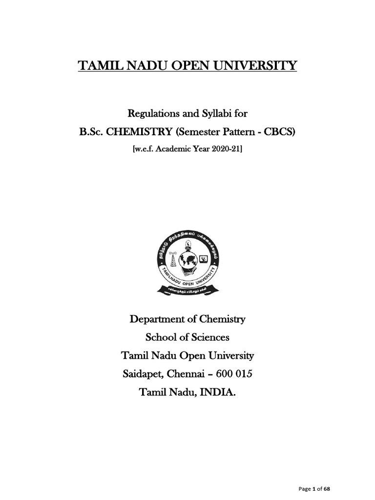 B.Sc. Chemistry Syllabus Overview | PDF | Polymers | Conformational ...