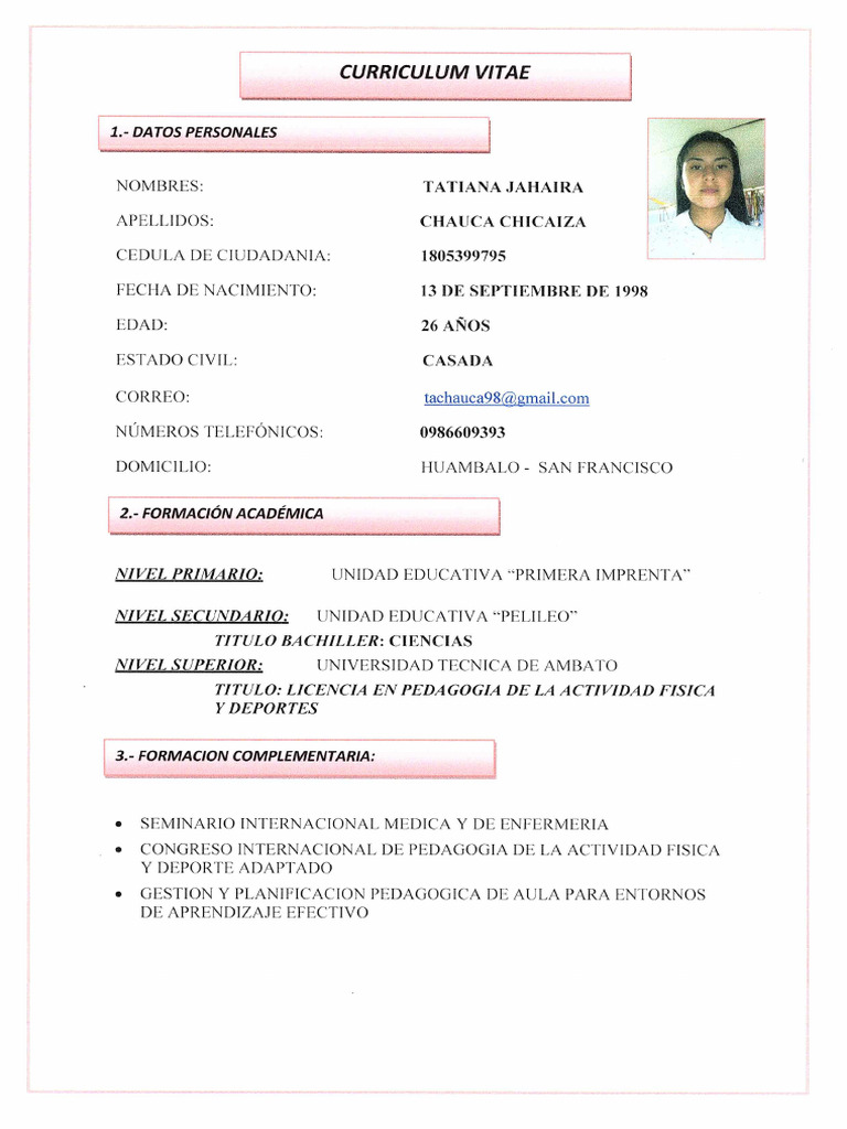 Tatiana Chauca Docs | PDF