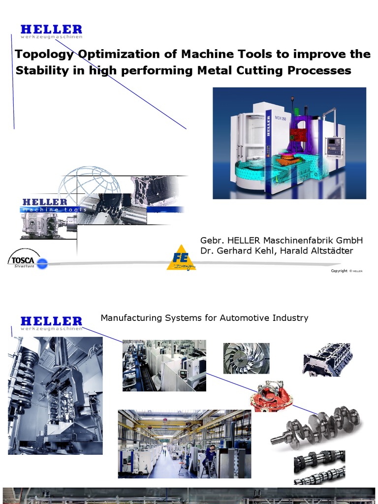 Application TOSCA ANSYS Optimization of Machine Tools | PDF ...