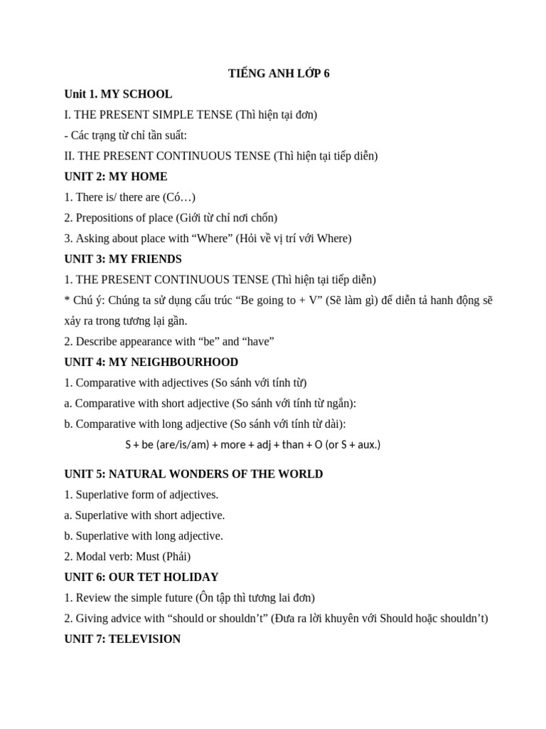 T NG H P NG Pháp THCS | PDF