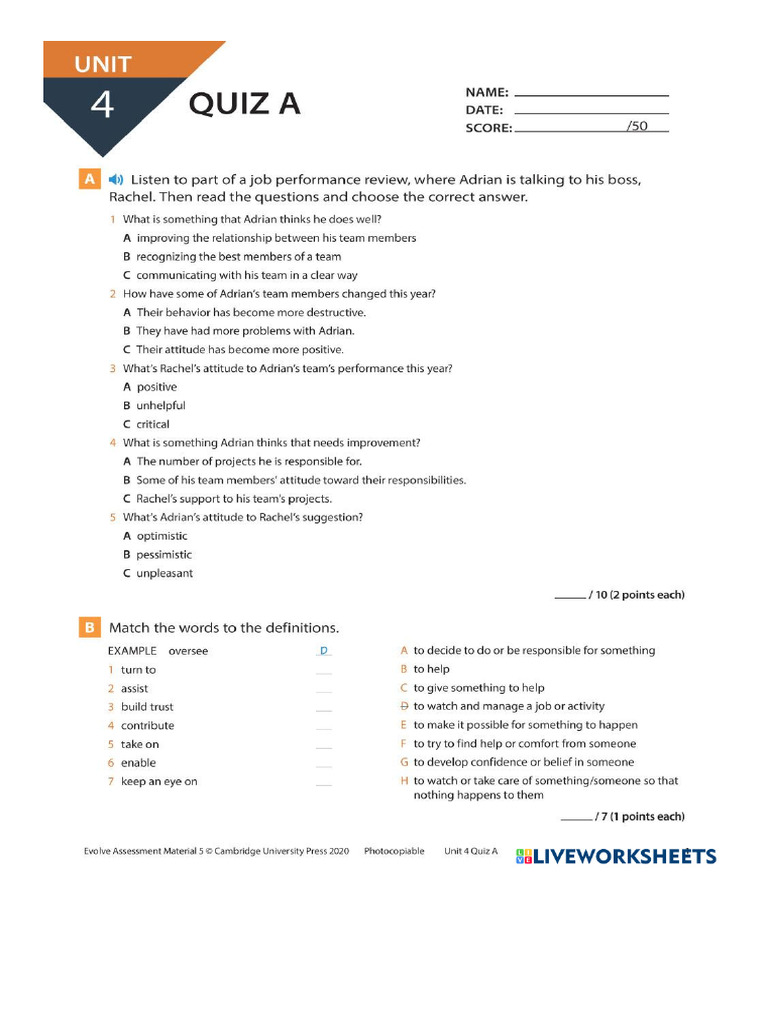 Unit 4 evolve 5 | PDF