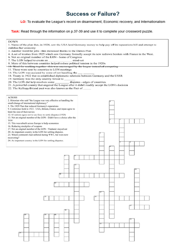 Worksheet - Success or Failure | PDF