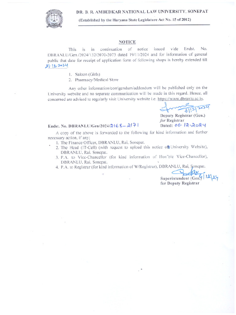 Reg - Notice For Shops | PDF
