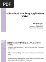 FDA ANDA Checklist | PDF