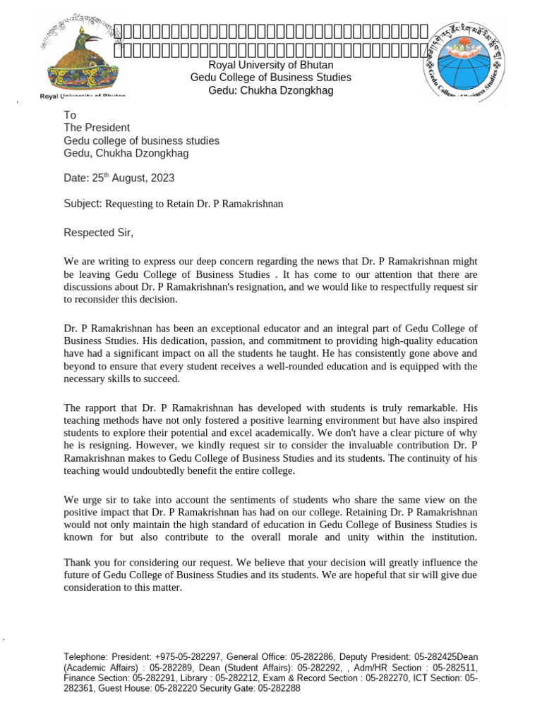 Retaining Dr. P Ramakrishnan | PDF