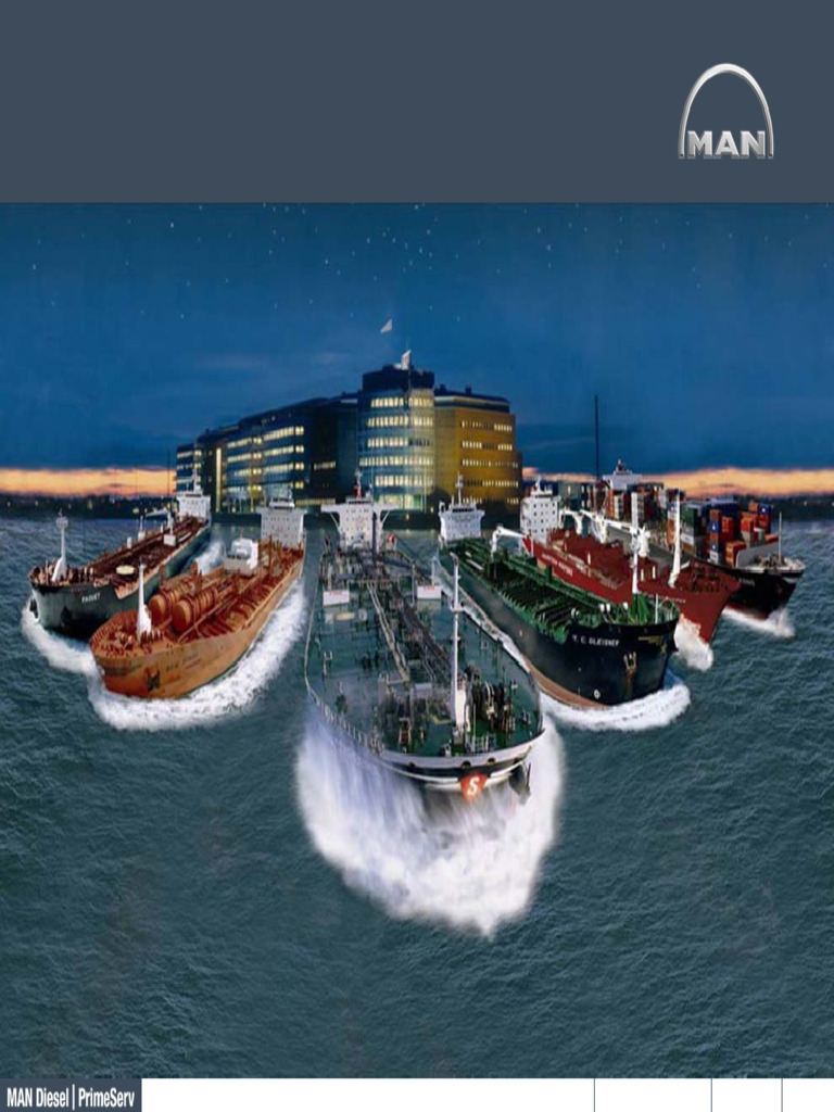 MAN B&W Diesel Company Overview | PDF | Rotating Machines | Propulsion
