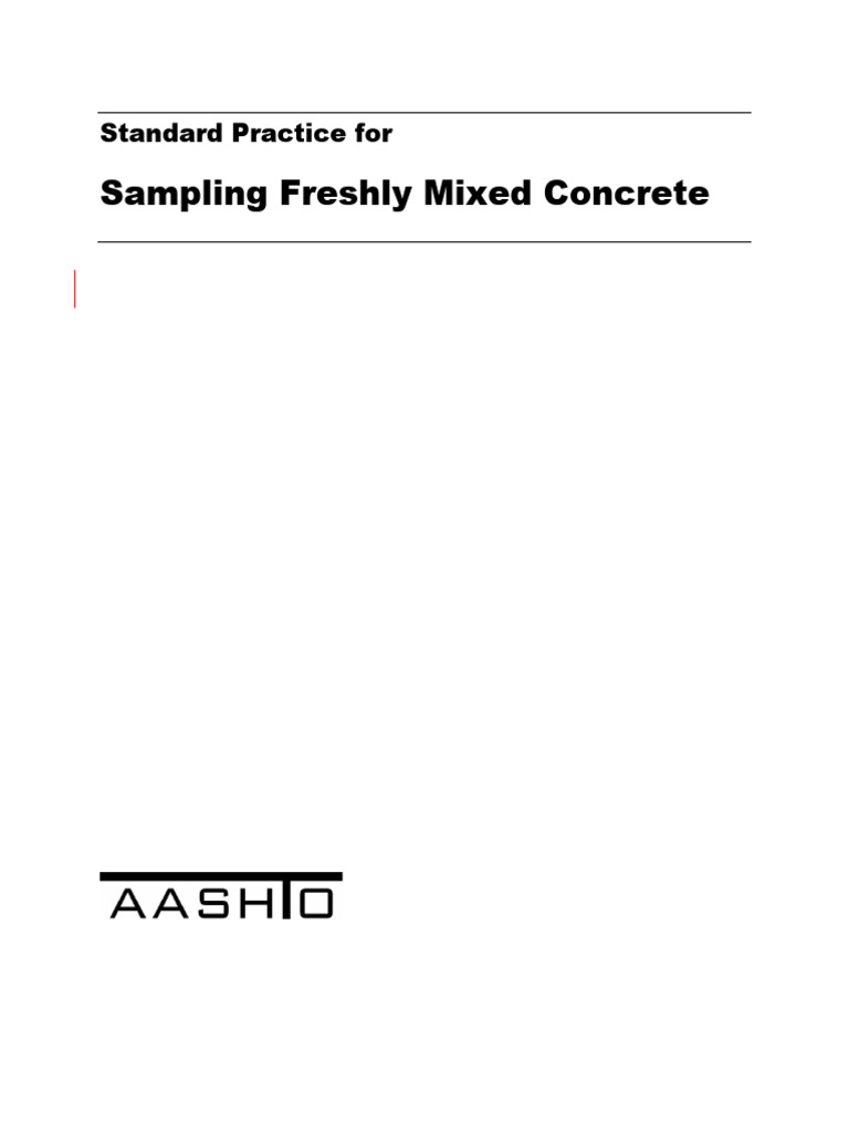 Concrete Sampling Guidelines | PDF | Concrete | Materials