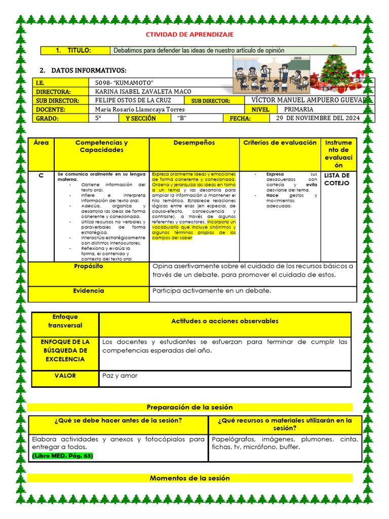 COM_ DEBATIMOS PARA DEFENDER LAS IDEAS DE NUESTRO ARTÍCULO DE OPINIÓN | PDF | Cognición