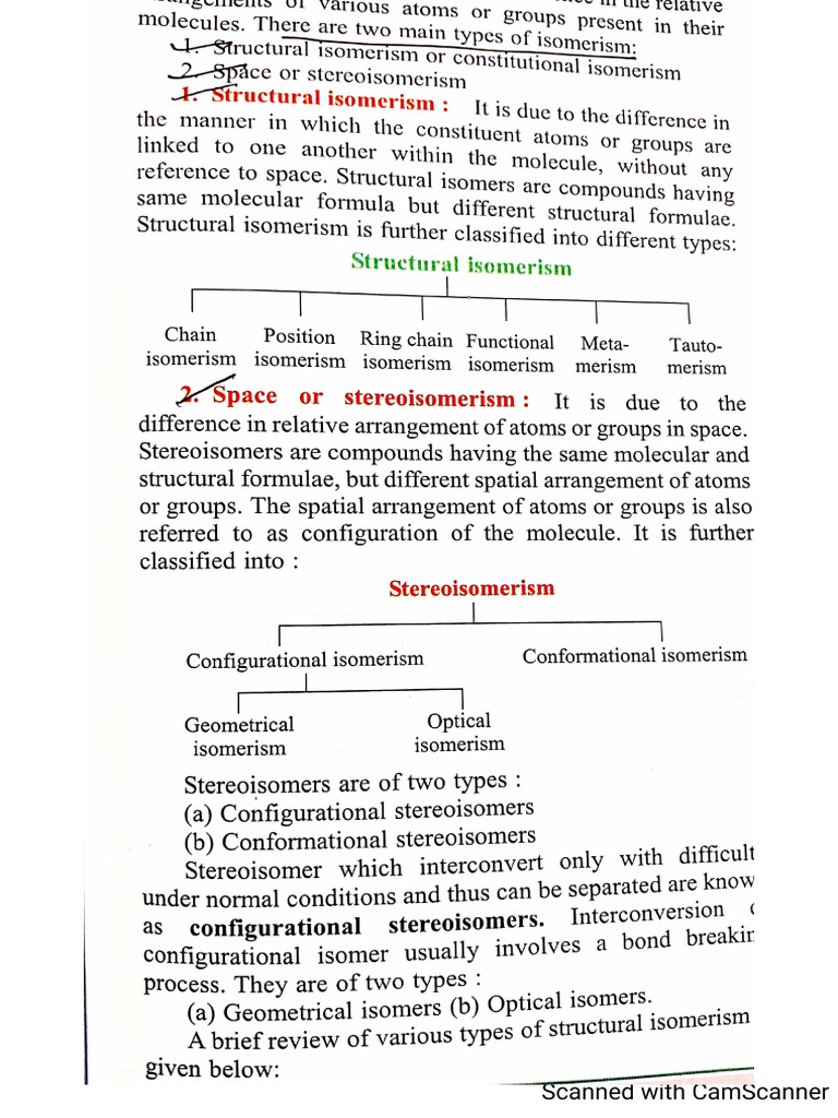 Structural Isomerism | PDF