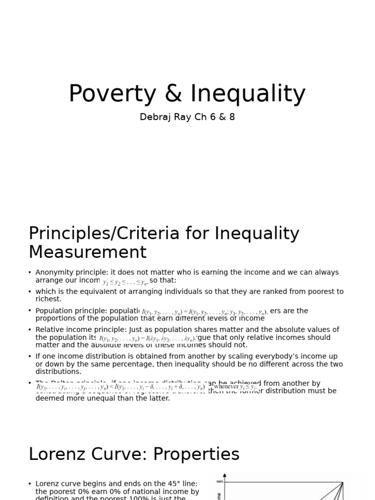 Poverty & Inequality | PDF | Income Distribution | Economic Inequality