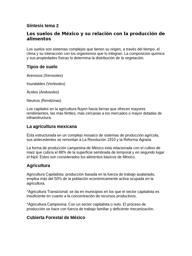 Documento Teoría | PDF | Agricultura | Arboles