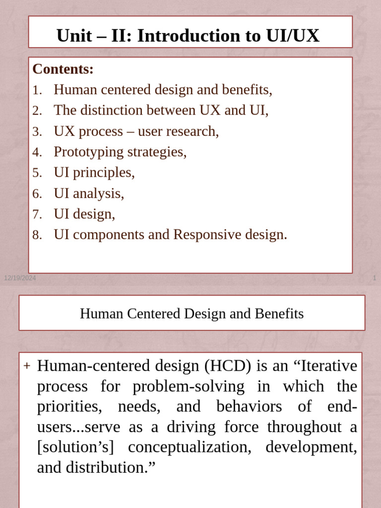 EBD -2 UNIT 2 | PDF | User Interface | User Interface Design
