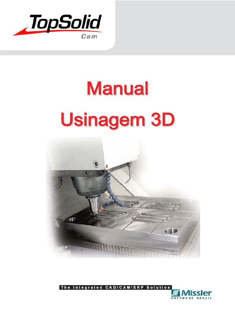 Apostila - Teoria - 3D - V01.9-0713 - TopSolid V6 - Fresamento 3D | PDF | Máquinas | Curva
