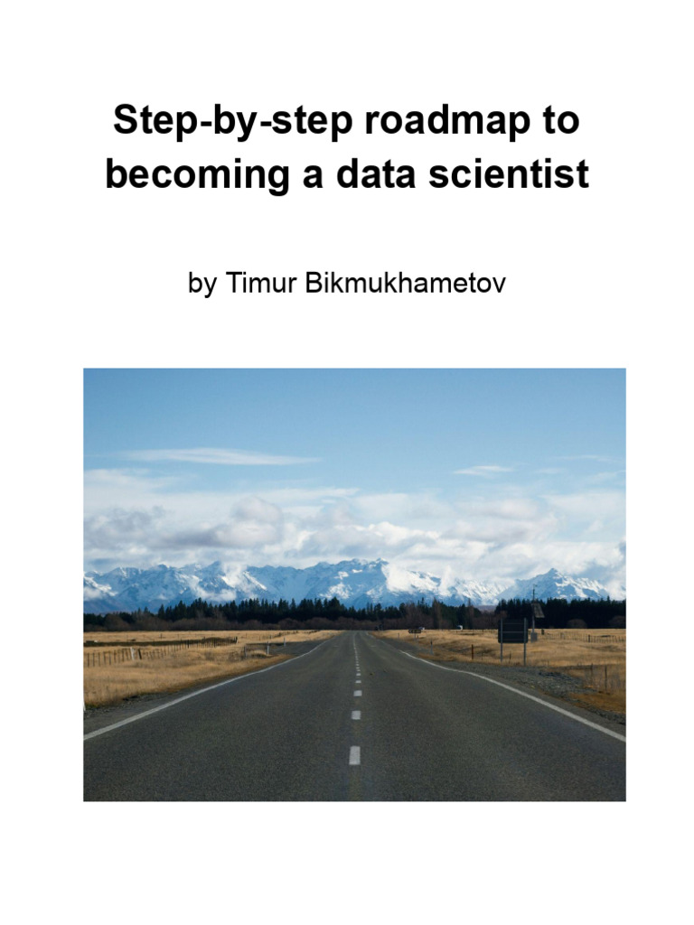 Data Scientist Roadmap Guide | PDF | Mathematical Optimization | Machine Learning