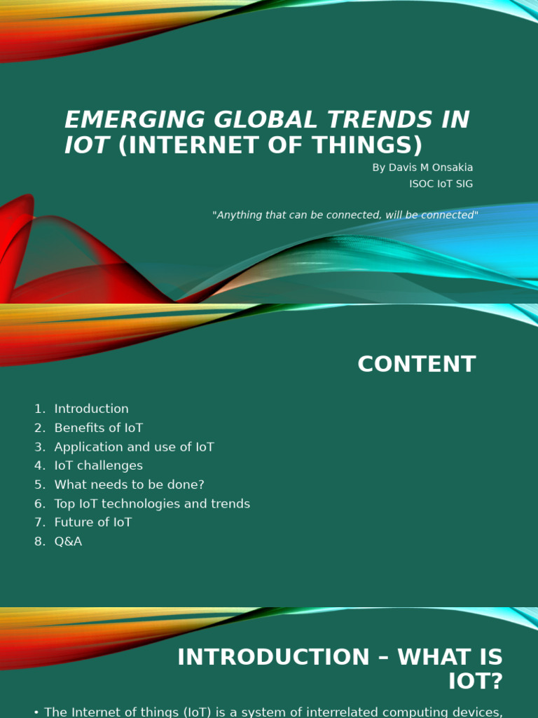 Global IoT Trends and Insights 2023 | PDF | Internet Of Things ...