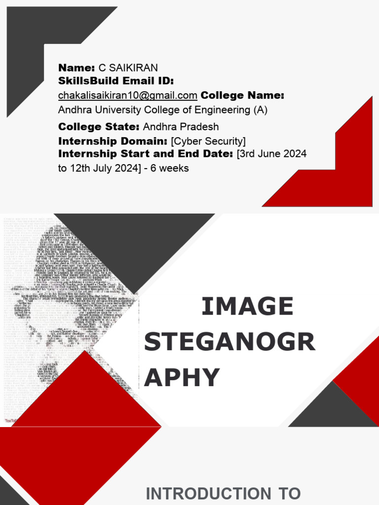 Image Steganography | PDF | Computing | Computer Security
