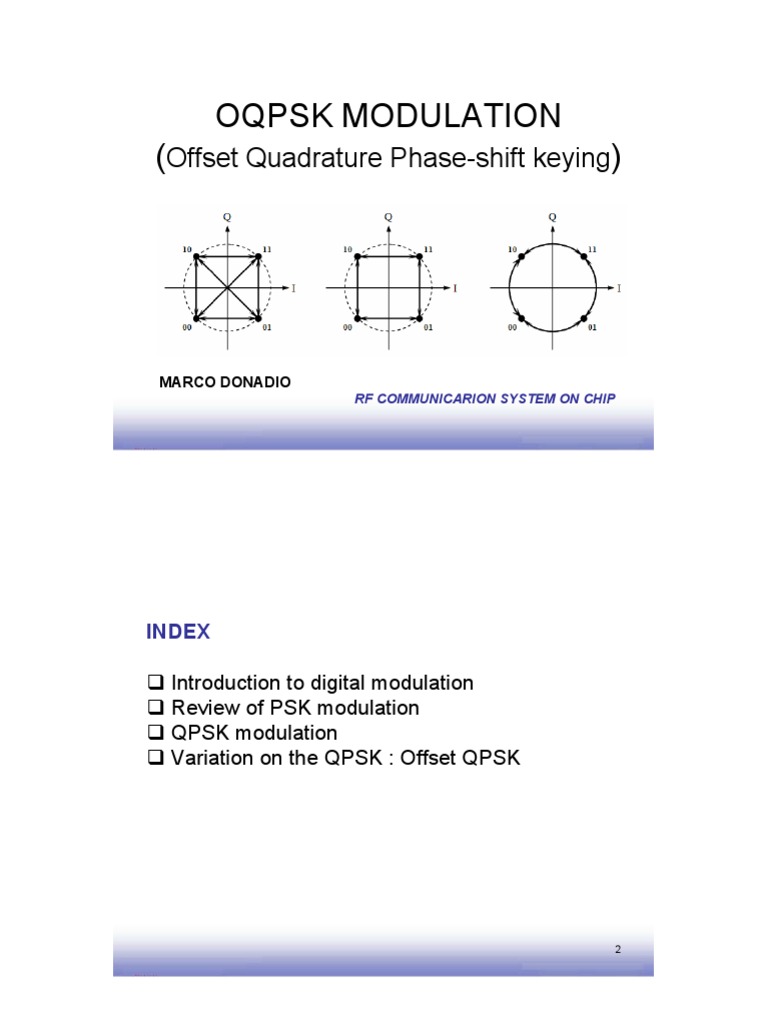 Quadrature Phase Shift Keying