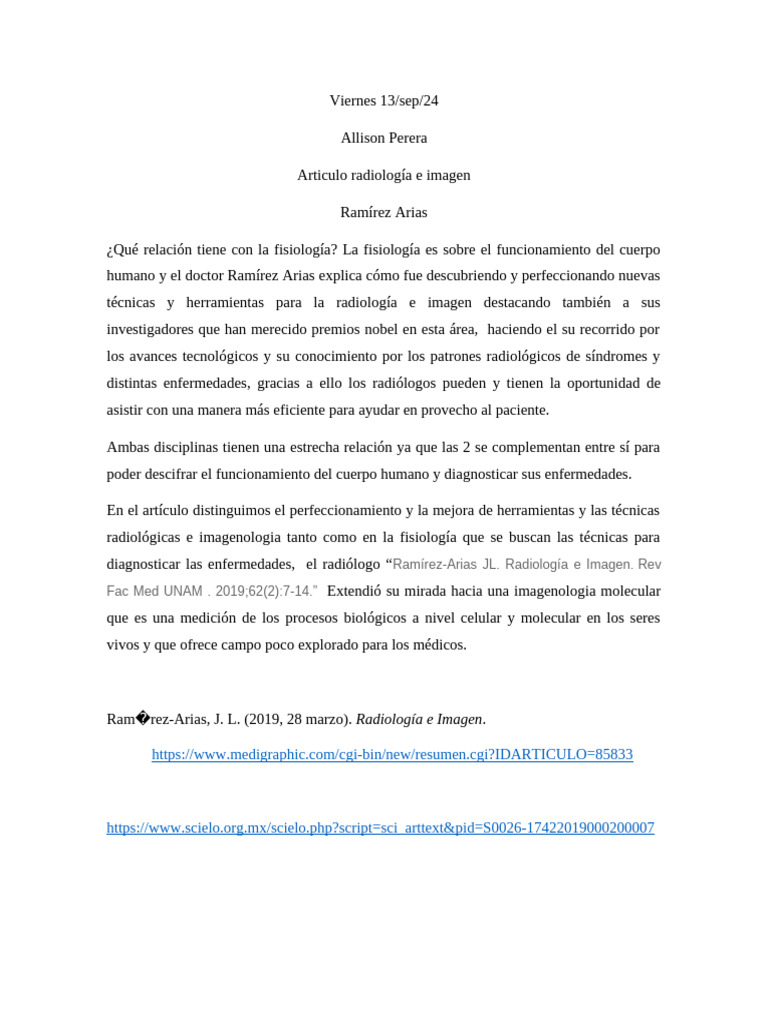 Articulo Radiologã - A e Imagen Allison | PDF