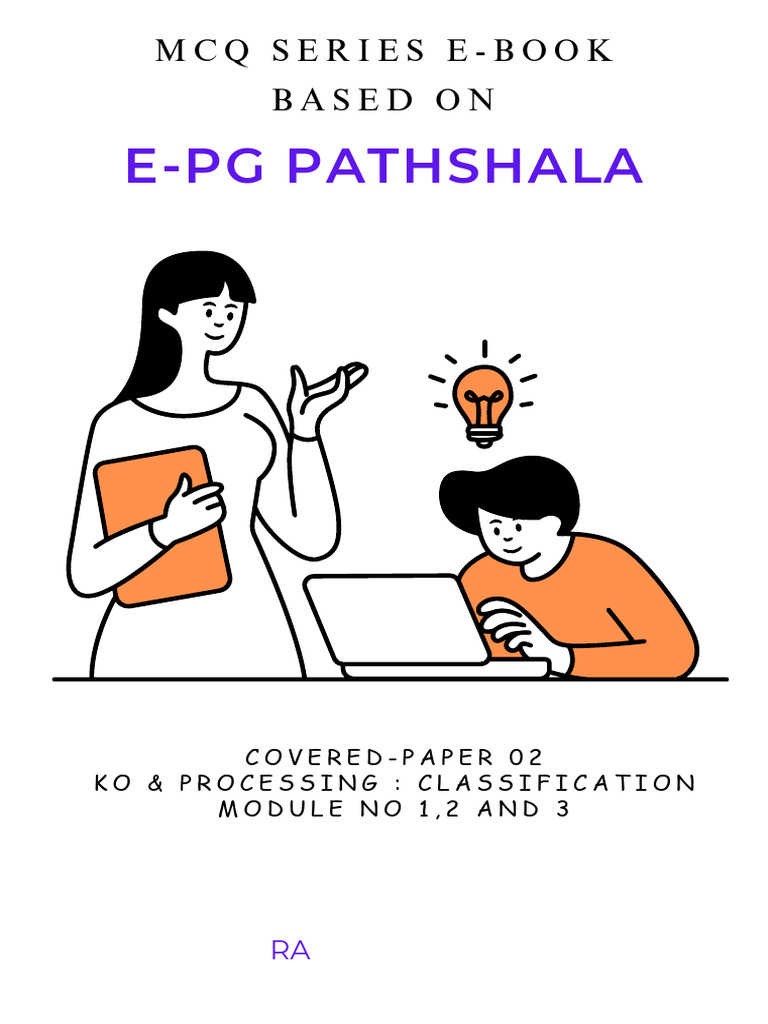 Free Ebook MCQ Series Based On e PG Pathshala P02-M1,2,3 | PDF | Libraries | Books