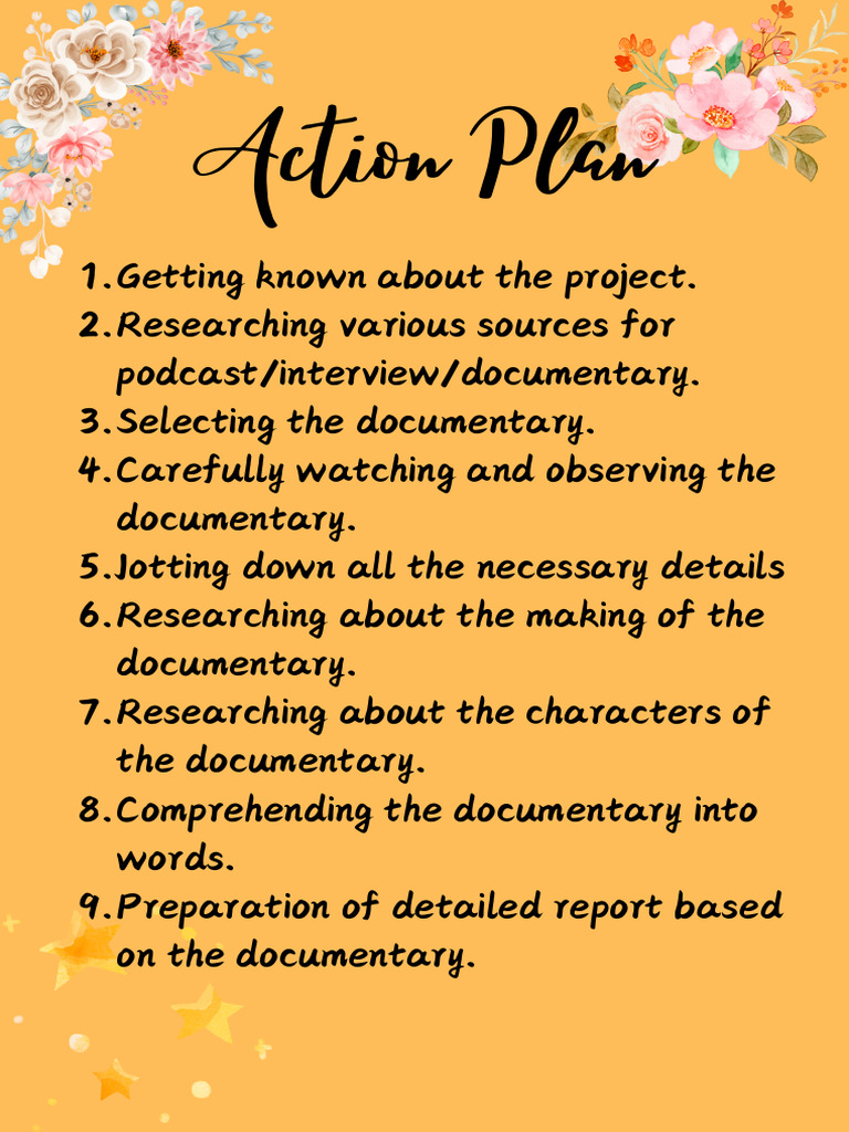 Documentary Research Action Plan | PDF