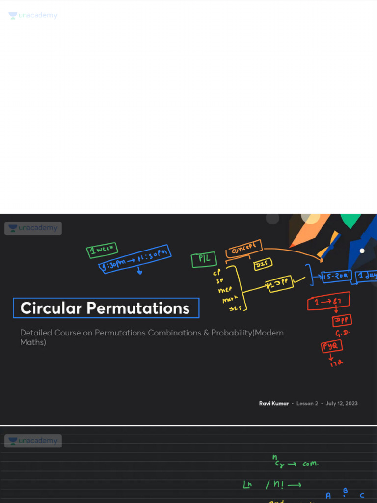 Circular Permutations With Anno | PDF